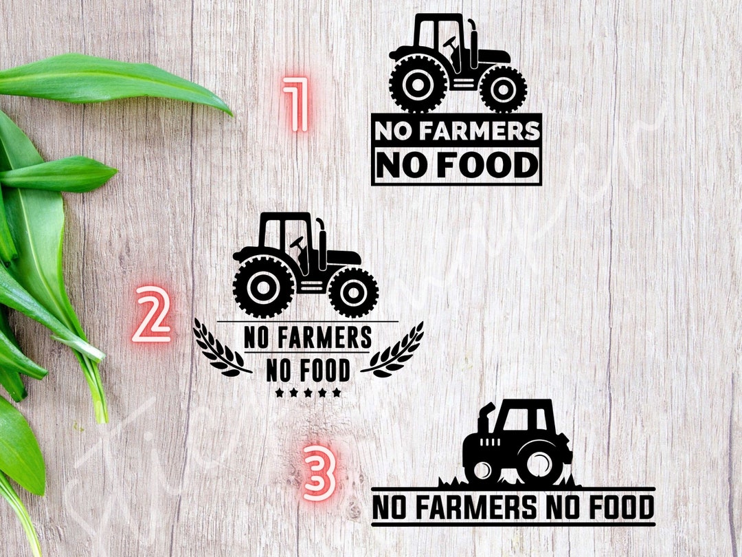 No Farmers No Food Vinyl Decal Car Decal SUV Truck Transport Truck ...