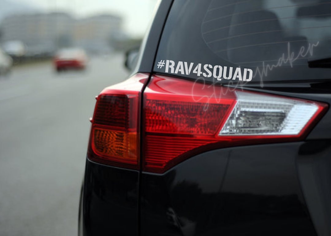 Custom #RAV4 Hashtag Vinyl Decal - Set of 2 - Personalized Sticker for ...