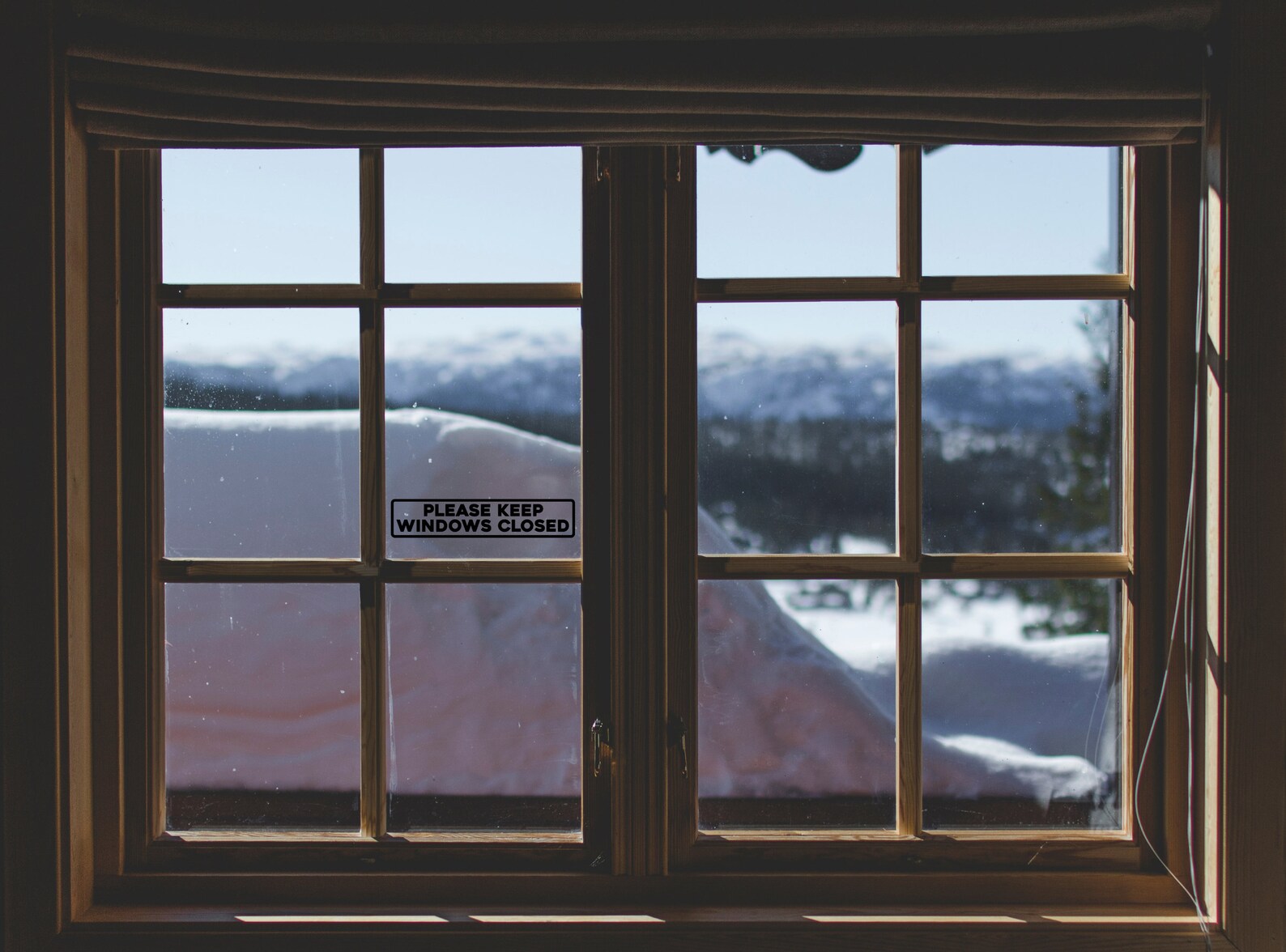 Please Keep Windows Closed Vinyl Decal | Window Sticker | Home ...