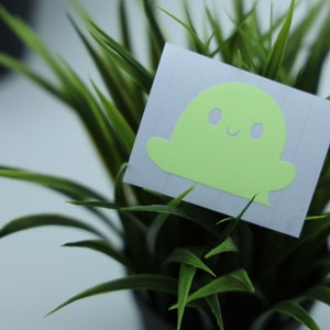 Ghost Decal Glow in the Dark Green Blue Pink or Orange | Vinyl Decal ...