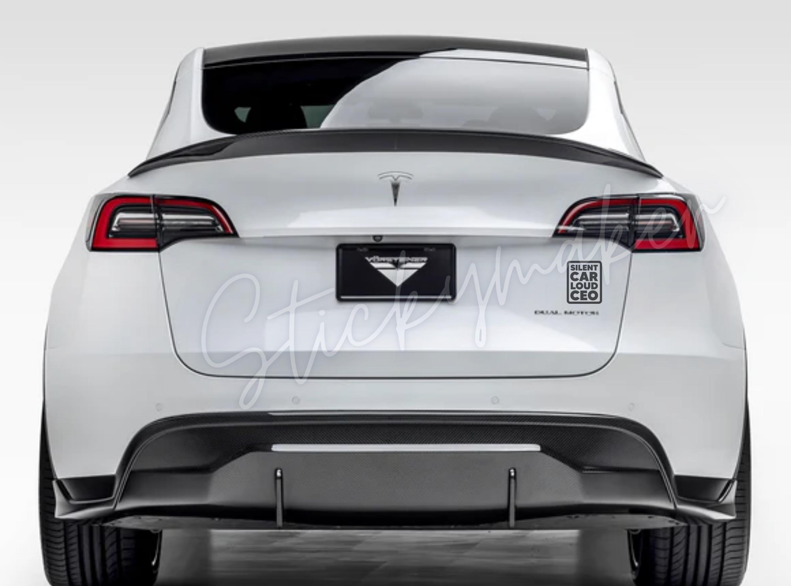 Silent Car Loud CEO Vinyl Decal | Bumper Sticker | Anti Elon Tesla ...