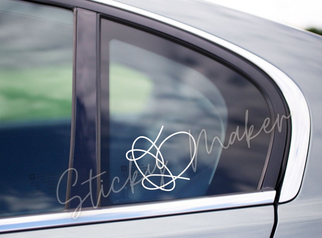 BTS Heart Vinyl Decal Love Yourself | LY Album | BTS Logo | Bts | Bts ...