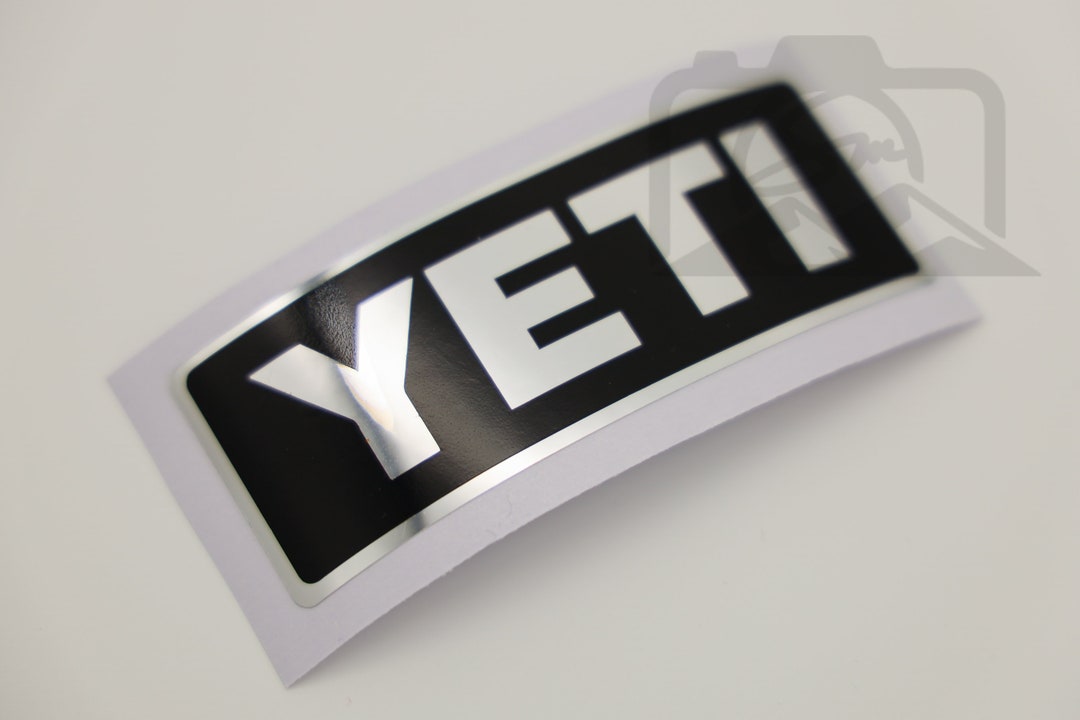 YETI Cooler Sticker Decal Replica Metallic Chrome and - Etsy