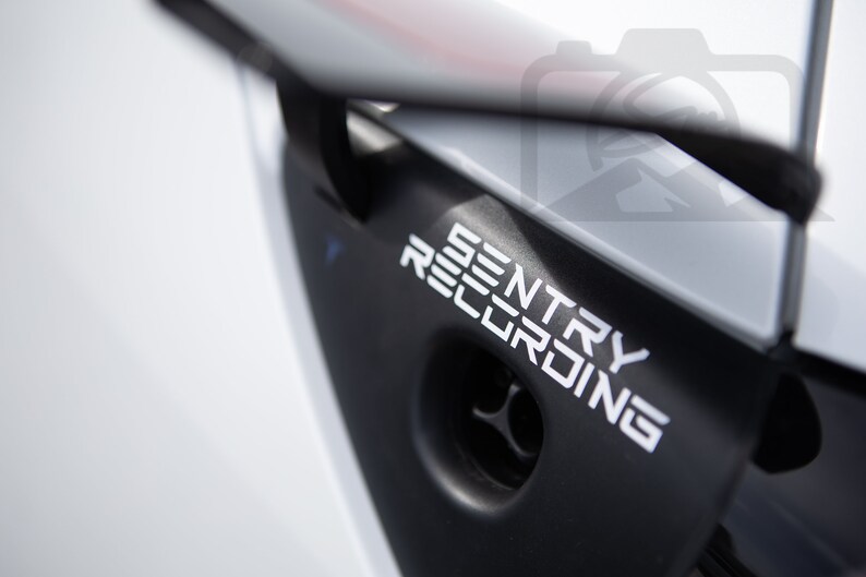 Tesla Sentry Mode Recording Vinyl Decals (set of 2), Charge Port Camera ...