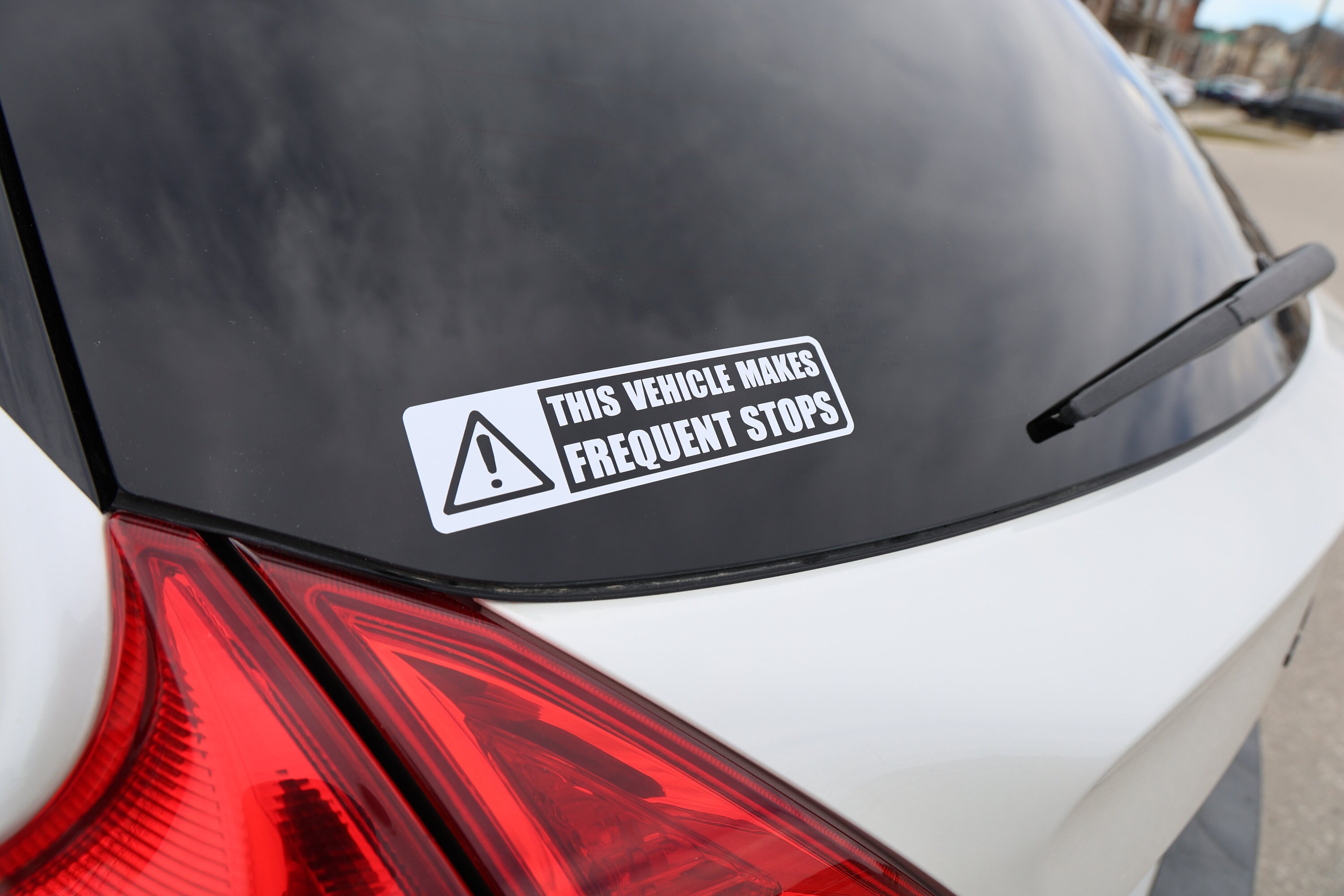 Caution This Vehicle Makes Frequent Stops Decal | Vinyl Decal Sticker ...