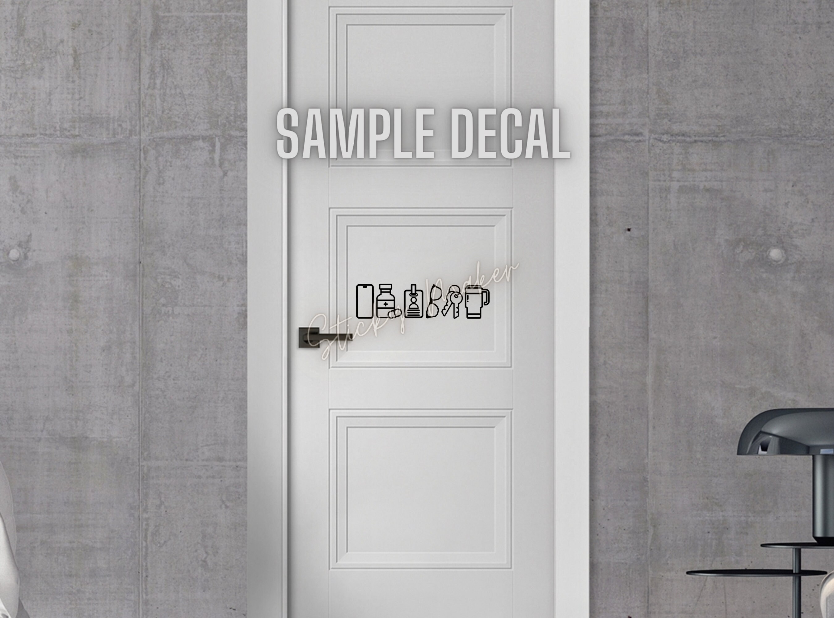 Personalized Door Reminder Vinyl Decal | Before Leaving Reminder ...