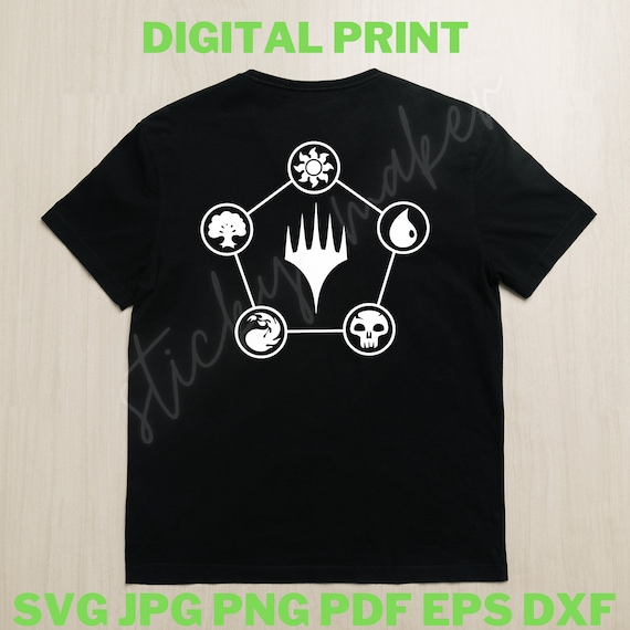 Magic the Gathering SVG MTG Mana Symbols Mana Digital File - Etsy UK