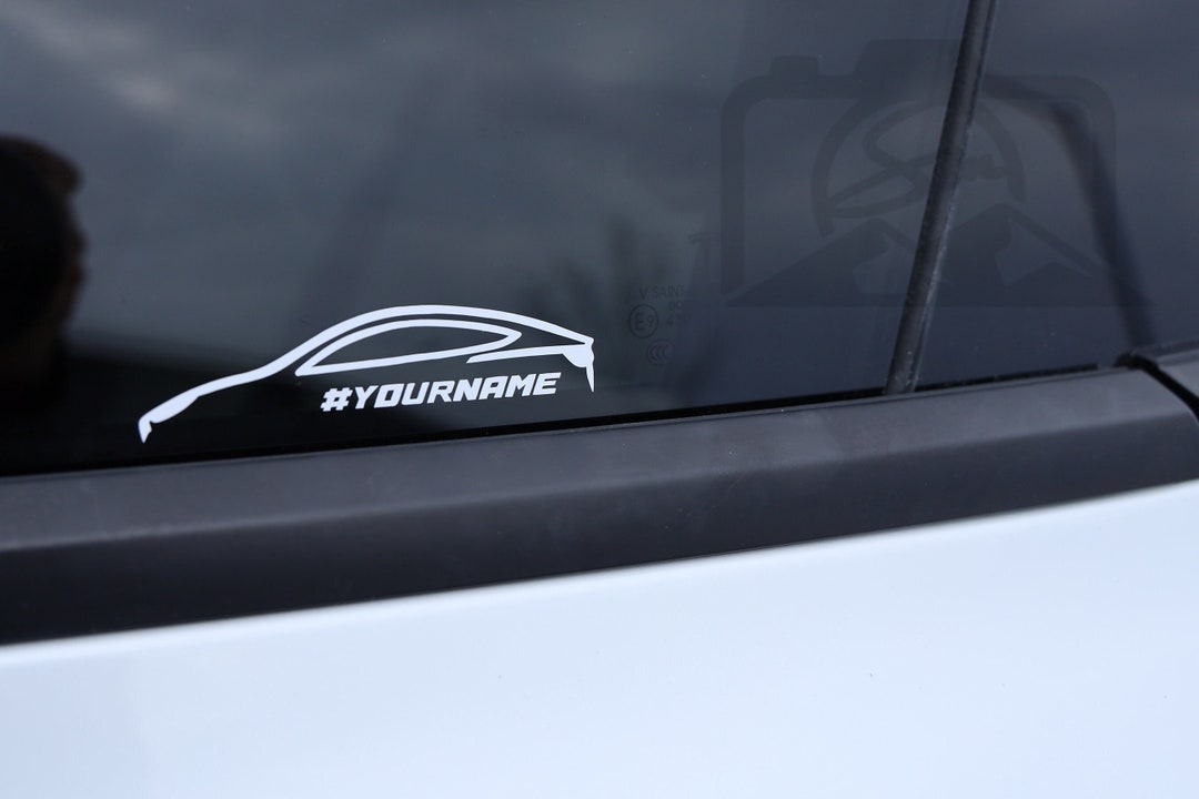 Tesla Model Y 3 Instagram Social Media Custom Name Decal Vinyl Decal ...
