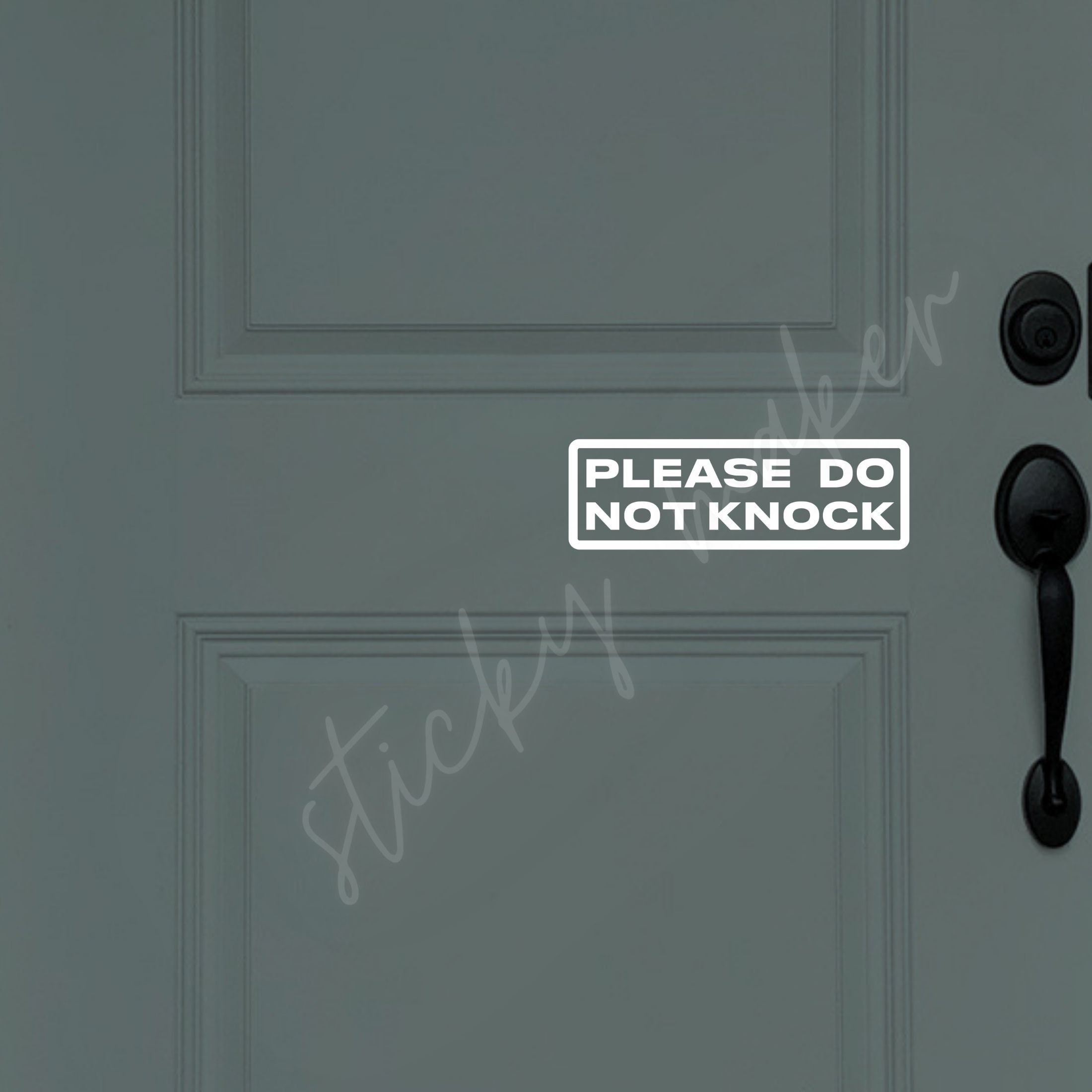 Please Do Not Knock Vinyl Decal Sticker Do Not Knock Mail - Etsy Canada
