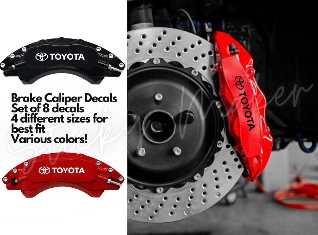 8x Toyota Brake Caliper Decals Vinyl Toyota TRD Corolla RAV4 - Etsy