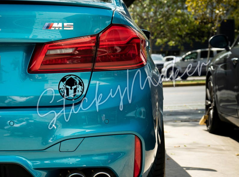 Spartan Vinyl Sticker Decal | Spartan Decal | Spartan Warrior Helmet ...