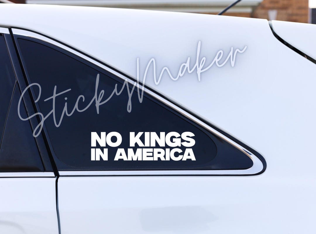 No Kings in America Vinyl Decal – Anti-trump Sticker | No Kings ...