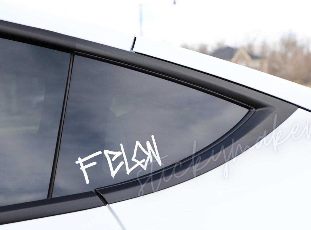 F Elon Vinyl Decal Bumper Sticker F Elon Tesla Cybertruck Style Anti ...