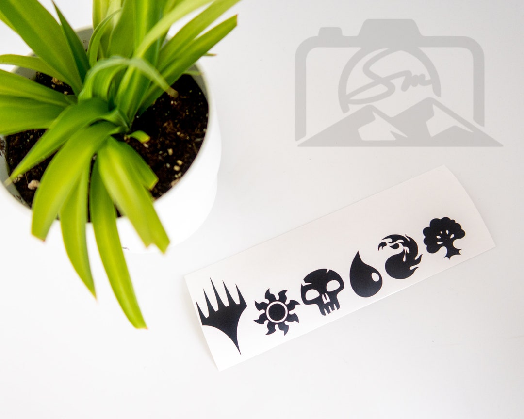 Magic the Gathering Mana Symbols Vinyl Decal MTG Card Deck - Etsy