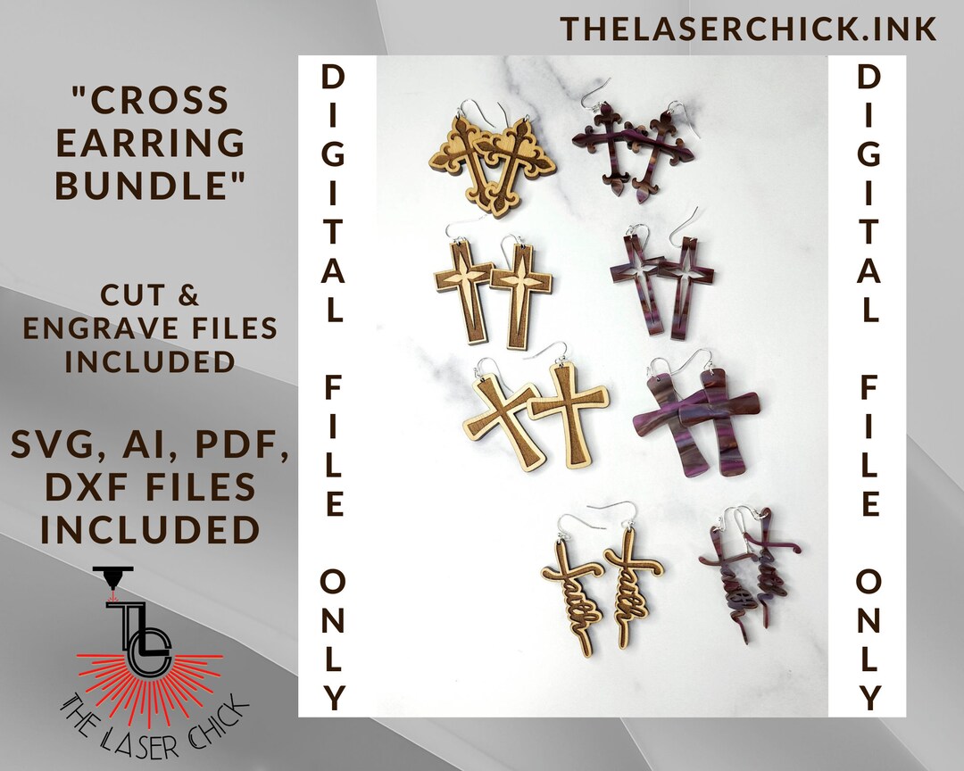 Cross Earring Bundle - Etsy