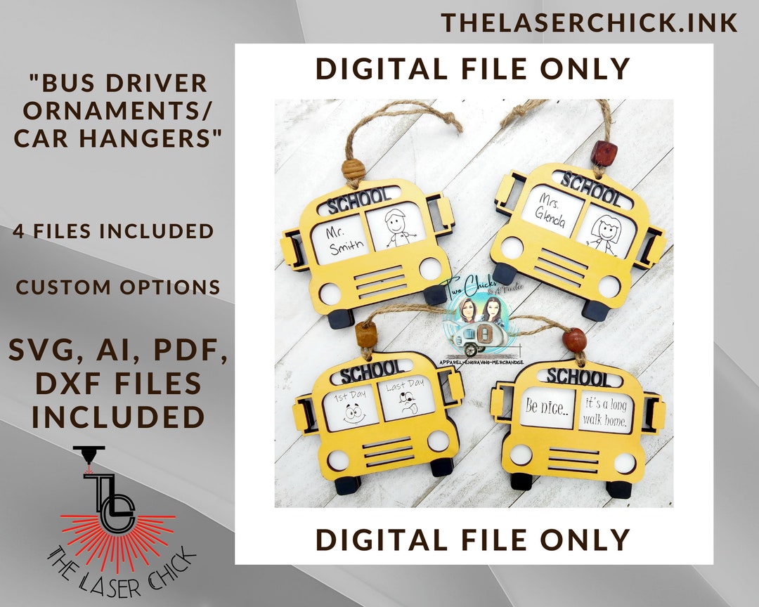 Bus Driver Ornaments/car Hangers - Etsy