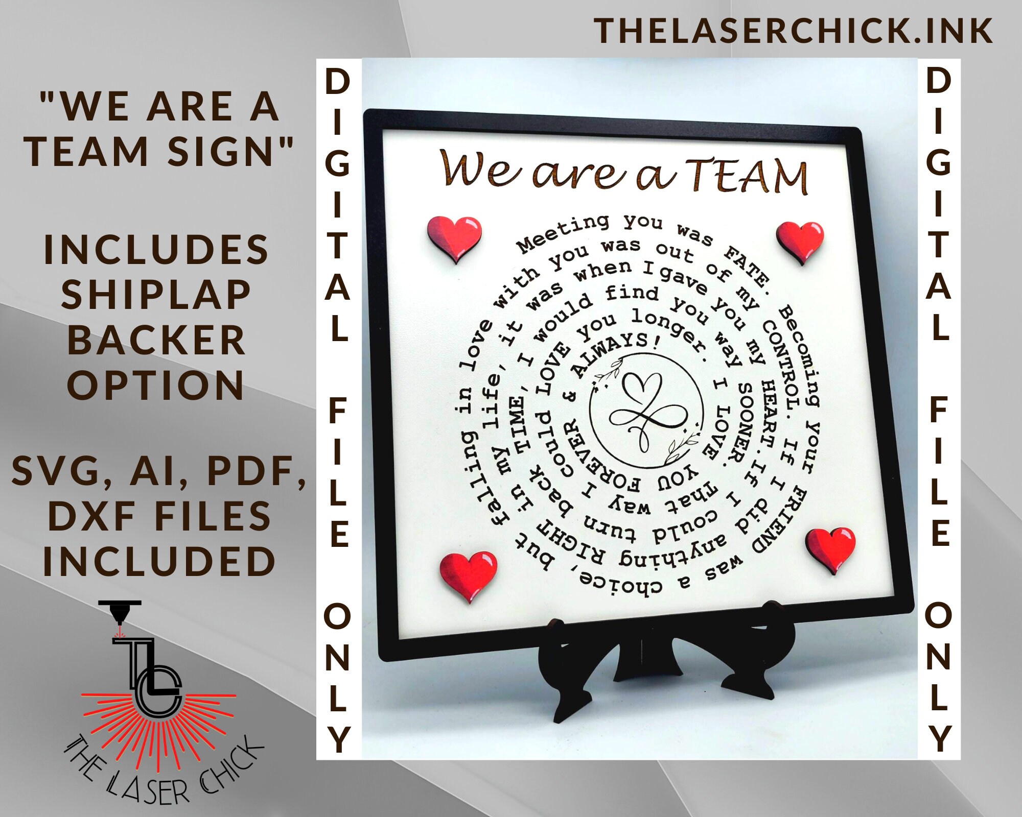 We Are a TEAM Sign - Etsy