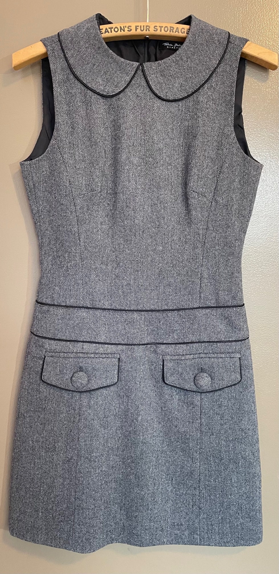 Talula Babaton Dress by Aritzia - Size Xs/sm-2000s Grey, Wool Blend ...