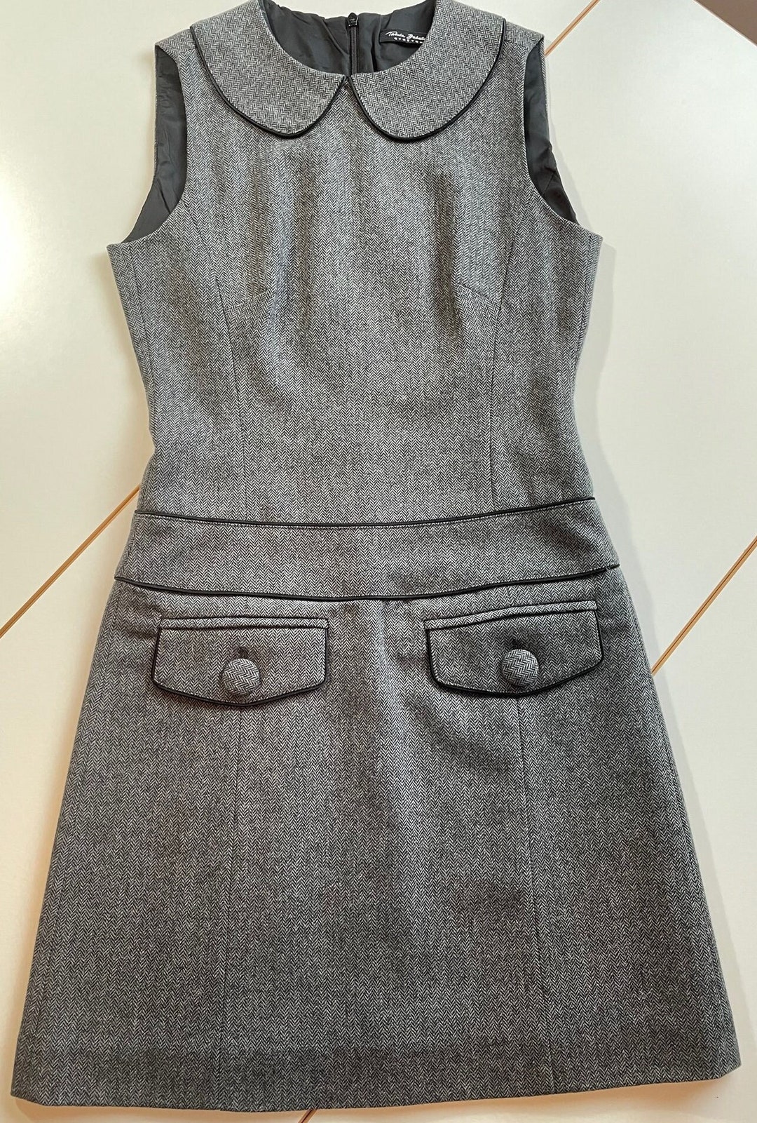 Talula Babaton Dress by Aritzia - Size Xs/sm-2000s Grey, Wool Blend ...