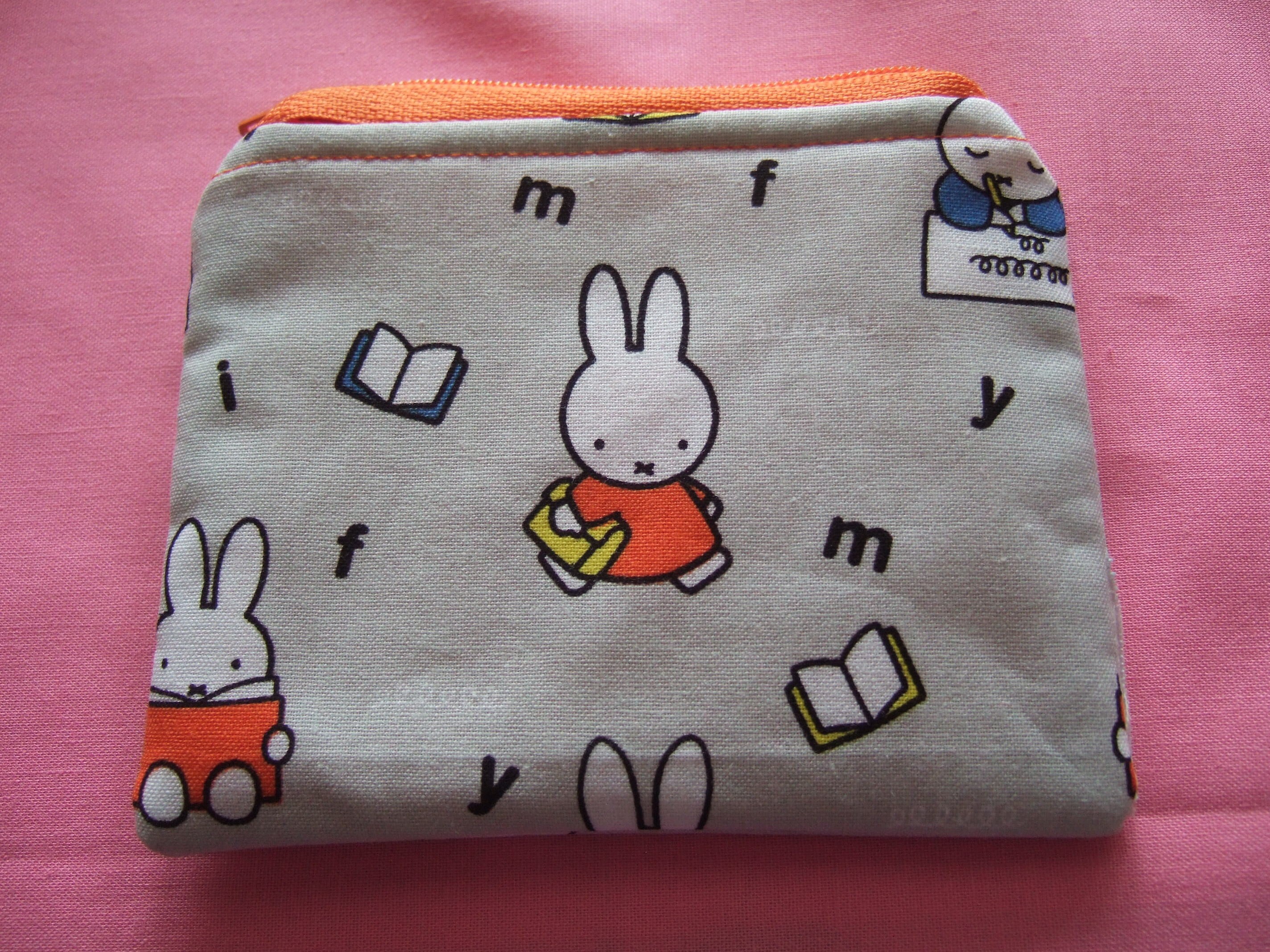Handmade Fabric Childs Coin Purse, Miffy Purse,coin Pouch, Handmade ...