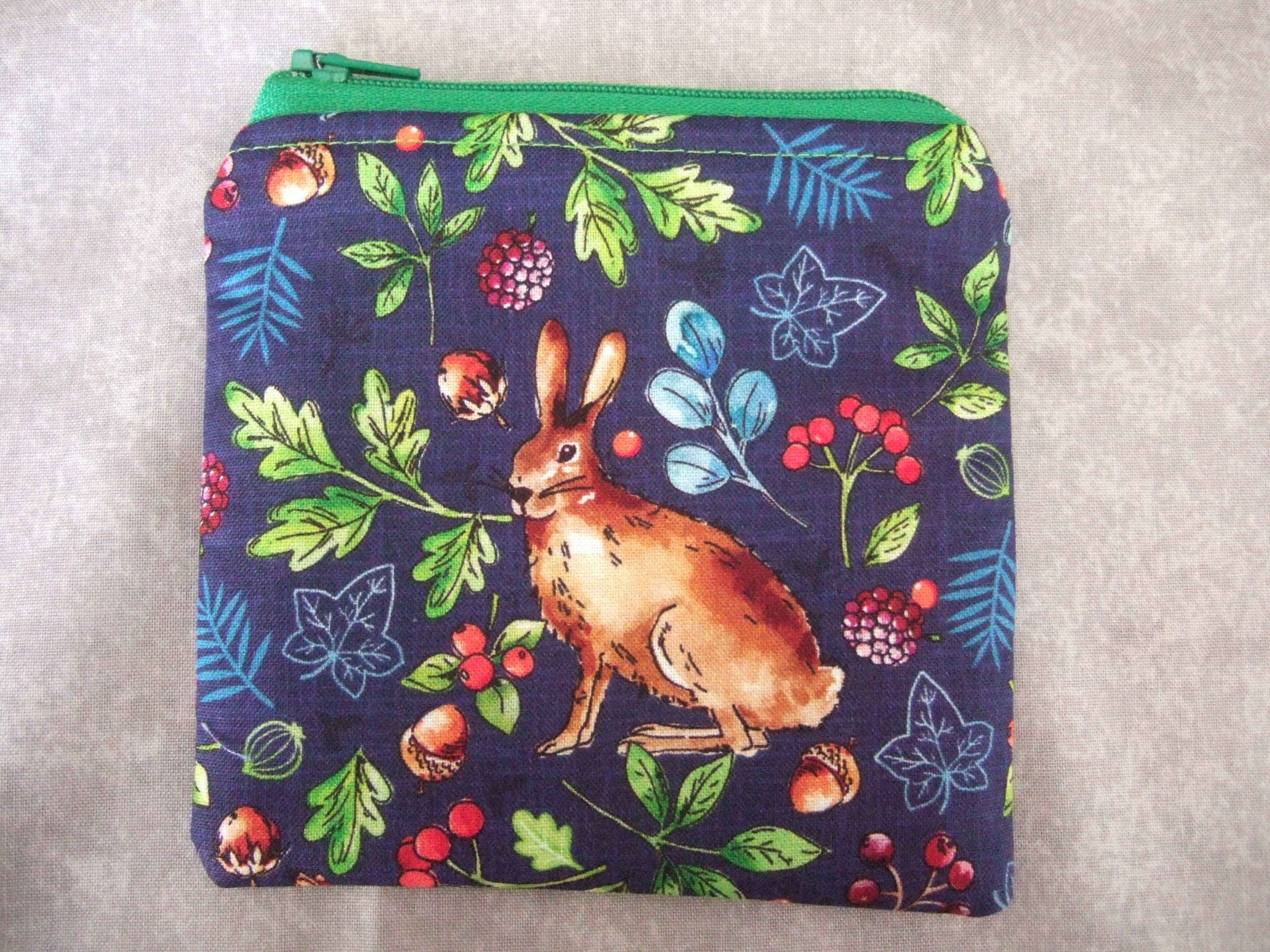 Handmade Fabric Coin Purse, Coin Pouch, Handmade Zipper Purse, Money ...
