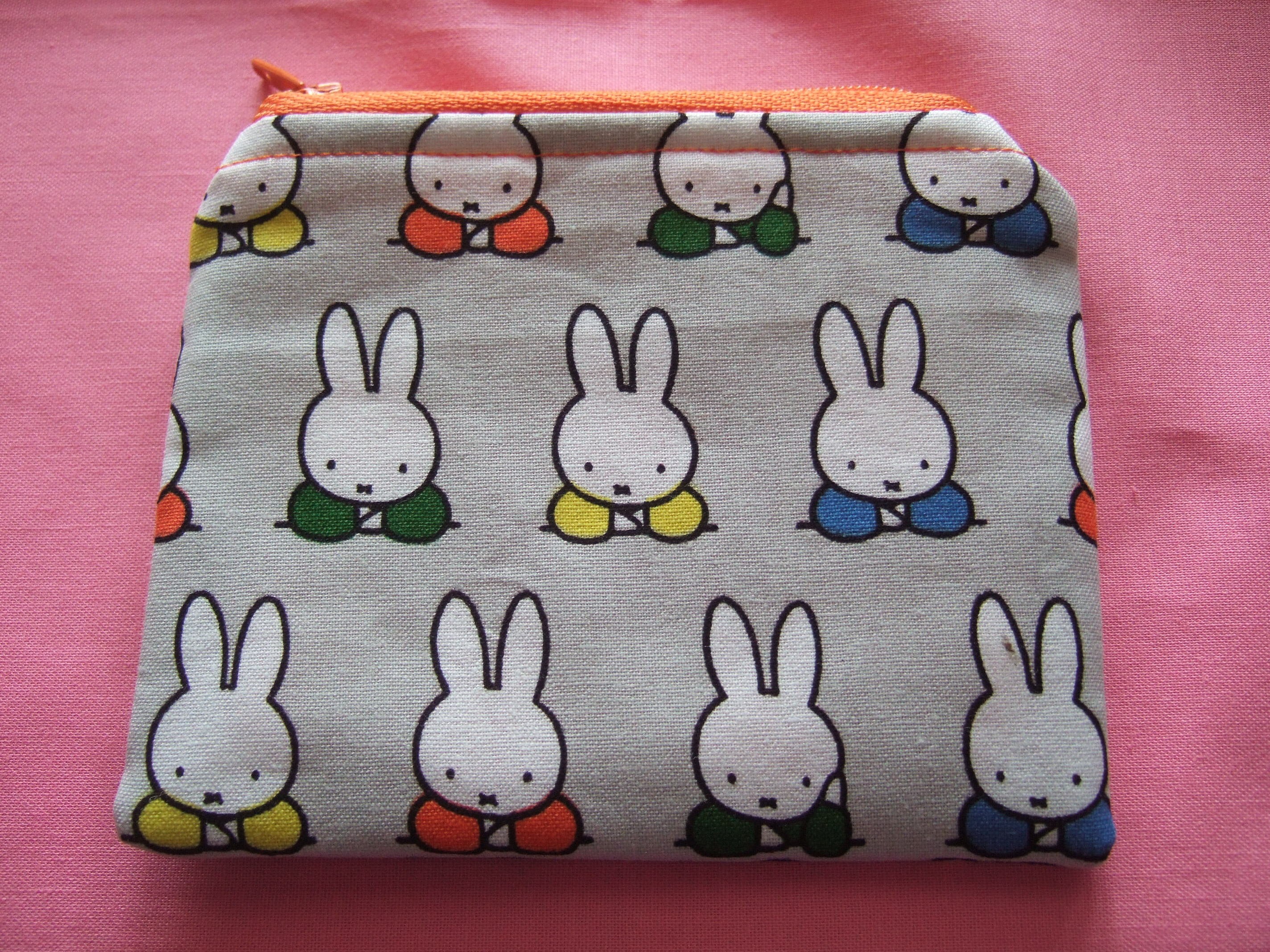 Handmade Fabric Childs Coin Purse, Miffy Purse,coin Pouch, Handmade ...