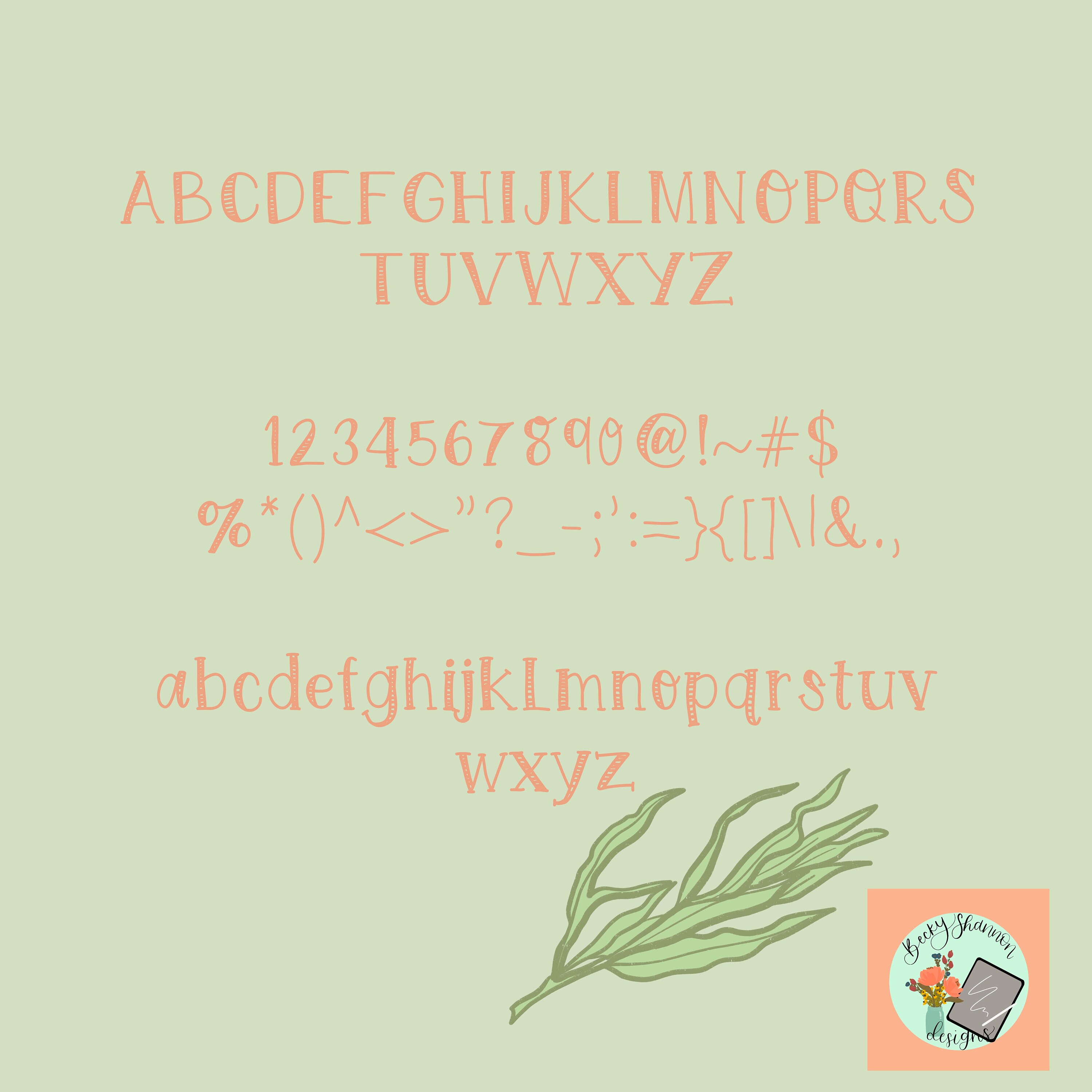 Tarragon Handwritten Font / Commercial Use Font / Instant Digital ...