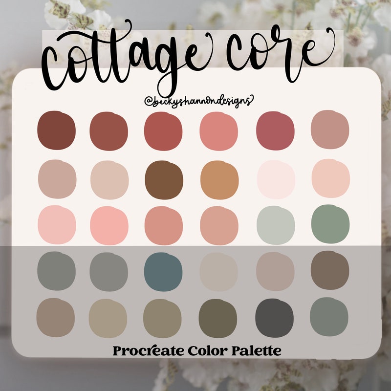 Cottage Core Color Palette - Etsy