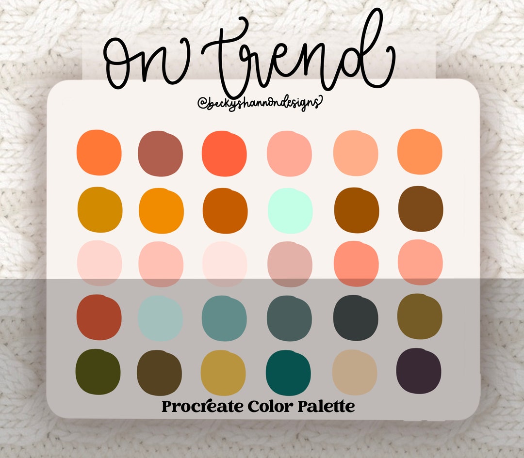 On Trend Modern Vintage Boho Color Palette 30 Handpicked ...