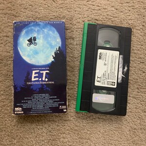E.T the Extra Terrestrial *VHS Tapes* - Etsy