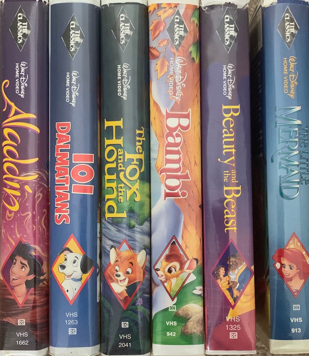 Walt Disney Black Diamond Collection * Aladdin * Bambi * 101 Dalmations ...