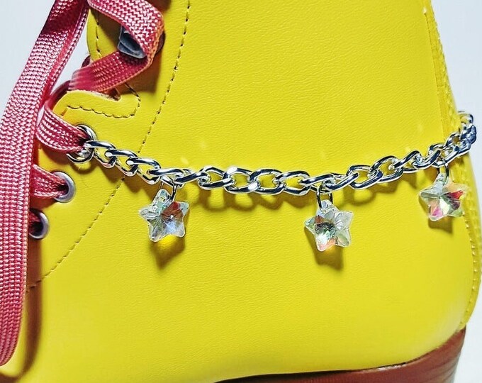 Iredescent Stars Skatelet/roller Skate Charm/roller Skate Chain - Etsy