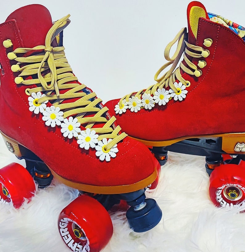 Daisies Roller Skate Accessories/flower Shoe Lace - Etsy