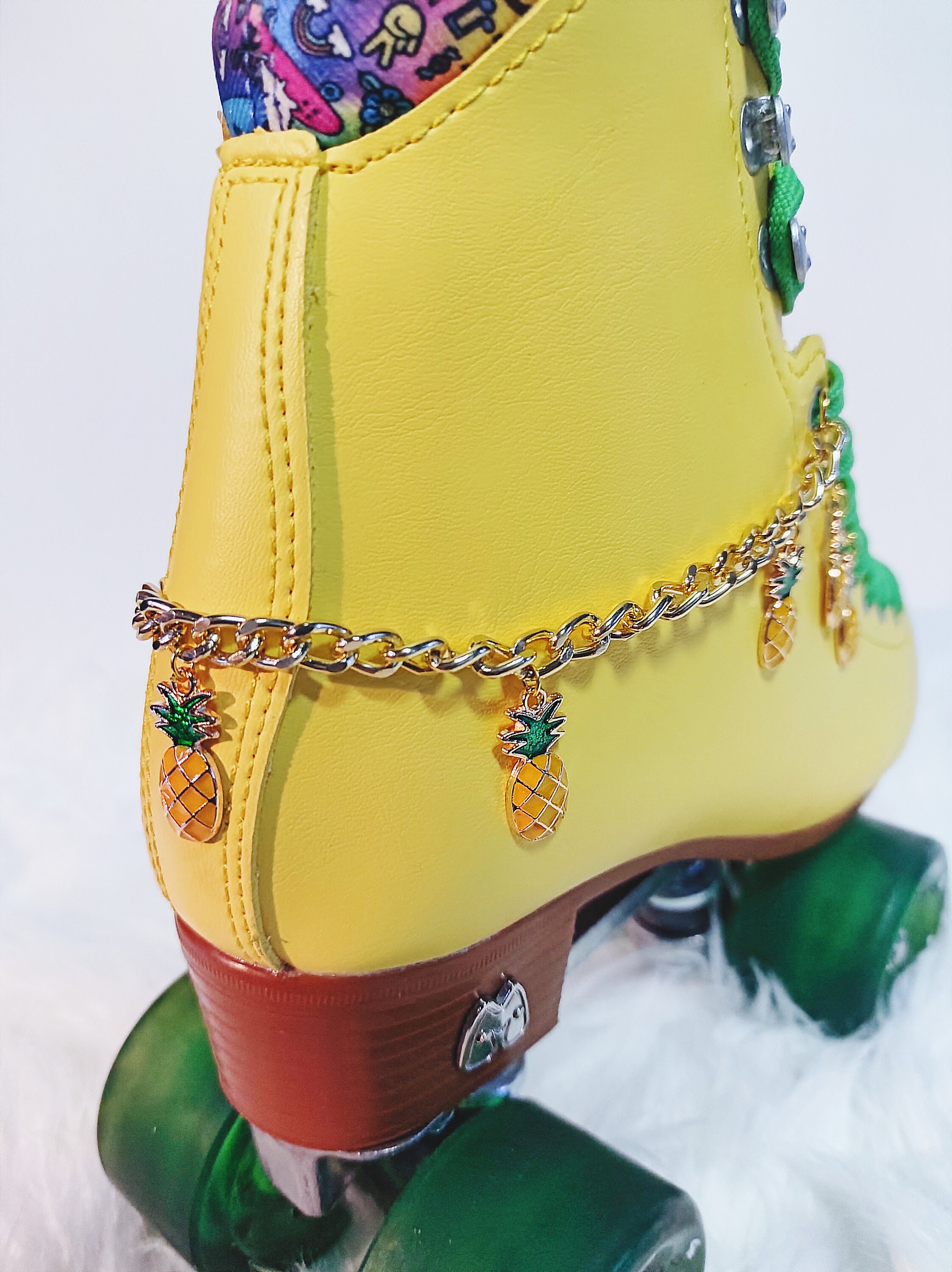 Pineapple Roller Skate Skatelet/roller Skate Chain/roller Skate Charm ...