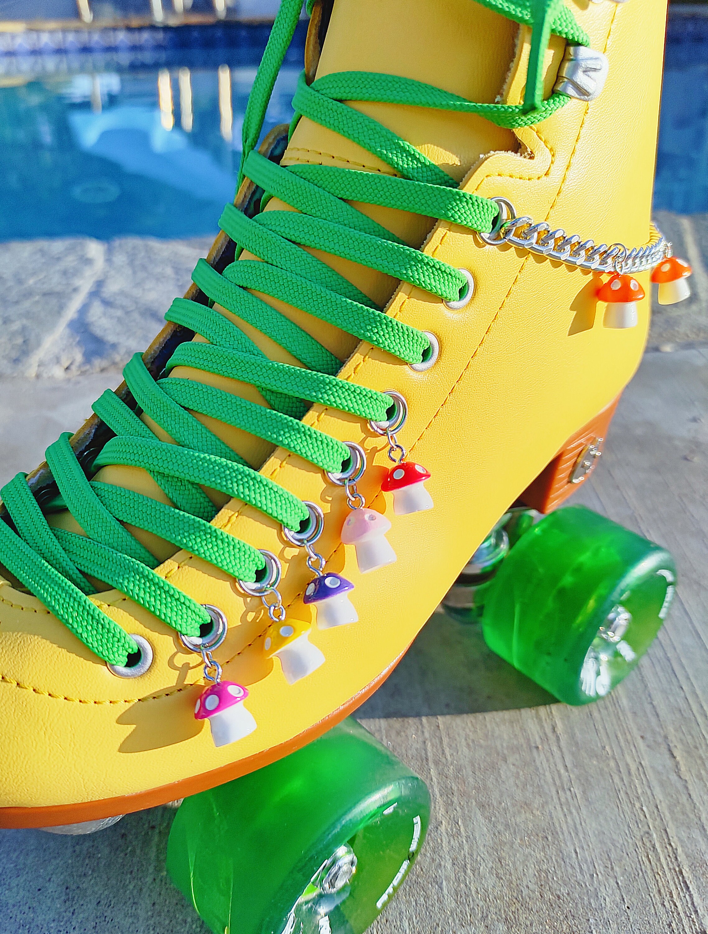 Magical Mushrooms Lace Charm/roller Skate Accessories/roller Skate ...