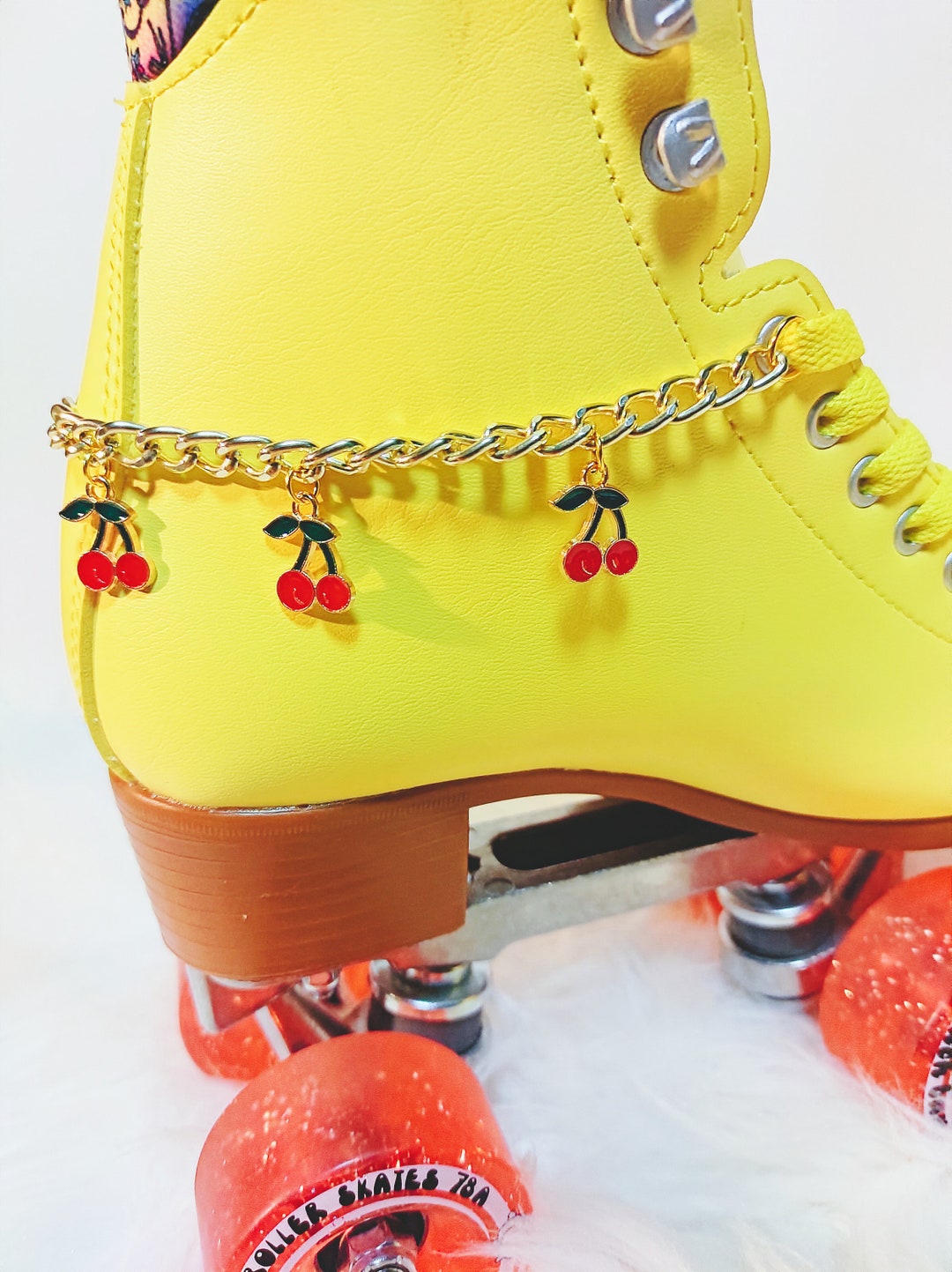 Cherry Roller Skate Skatelet/roller Skate Skanklet/roller Skate Charm ...