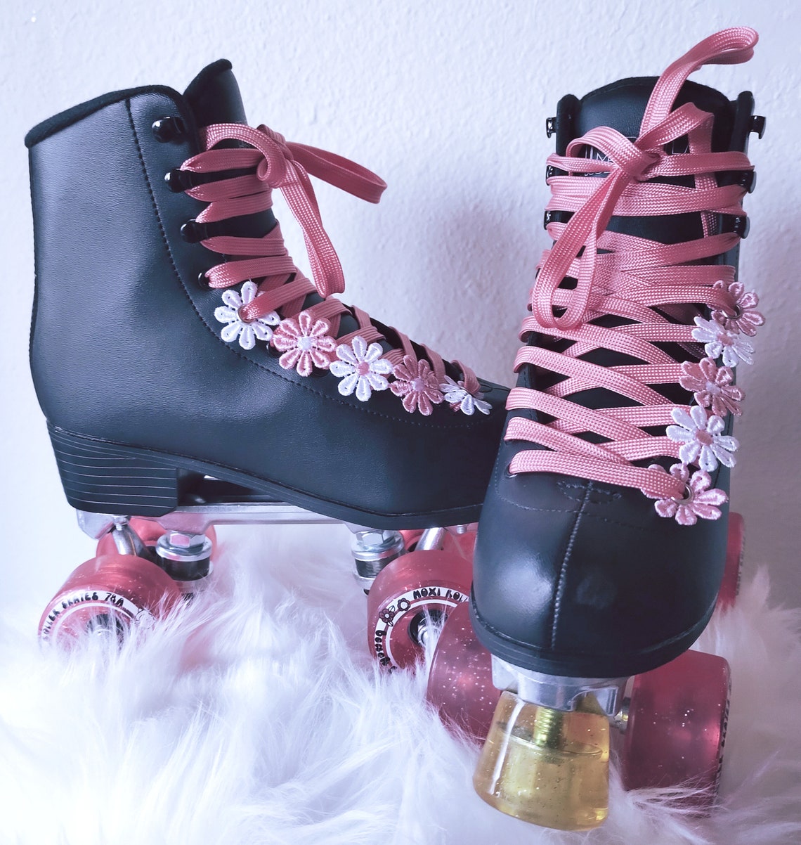 Daisies Roller Skate Accessories/flower Shoe Lace Accesory/roller Skate ...