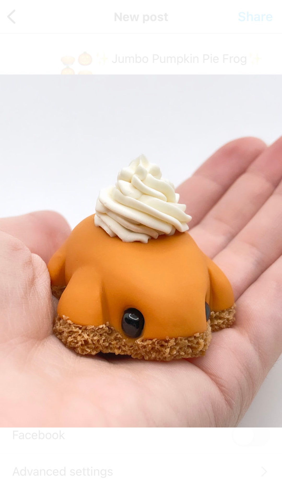 JUMBO Pumpkin Pie Frog figurine made to Order - Etsy