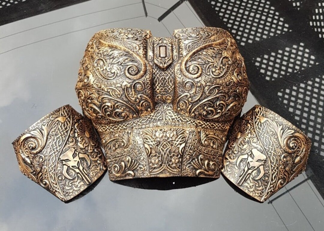 Chest, Abs and Shoulder Armour Ornate/celtic Raw or Finished - Etsy UK