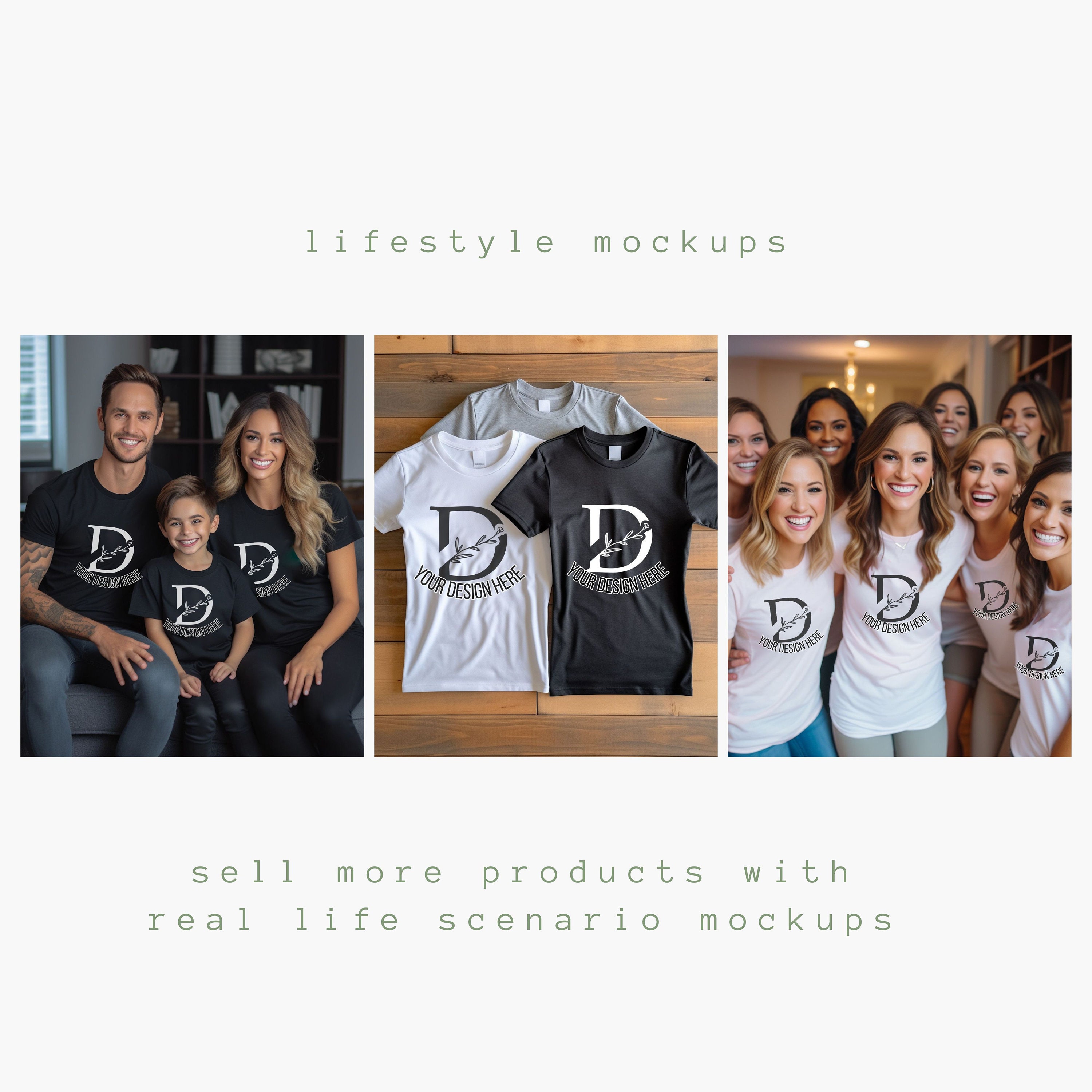 Bachelorette Party Girl Group Mockup for Bella and Canvas 3001 White ...
