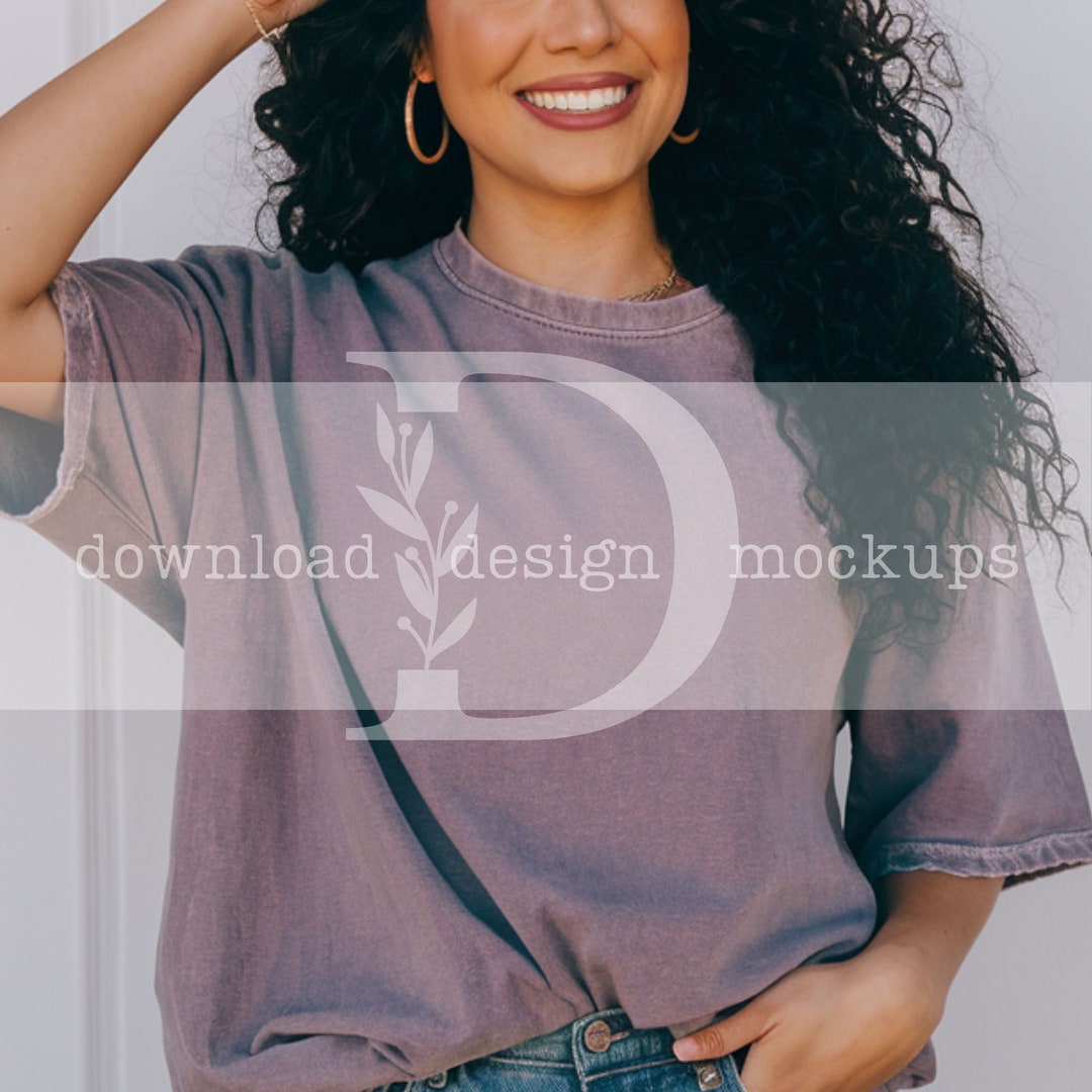 Berry Comfort Colors 1717 Trendy Mockup CC 1717 Female Mocks Tshirt ...