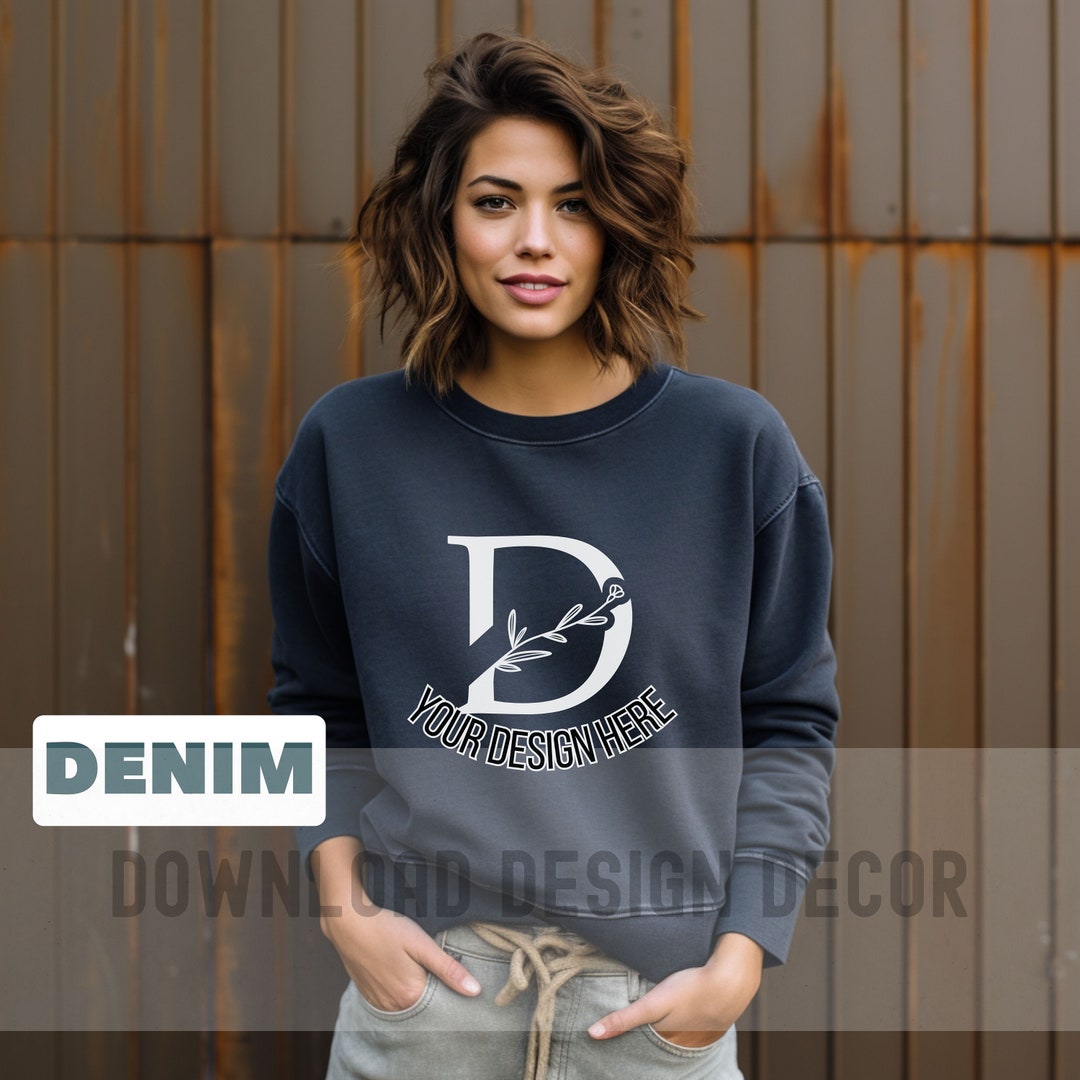 Denim Comfort Colors 1566 Mockup Lifestyle CC 1566 Mocks Best Thumbnail ...