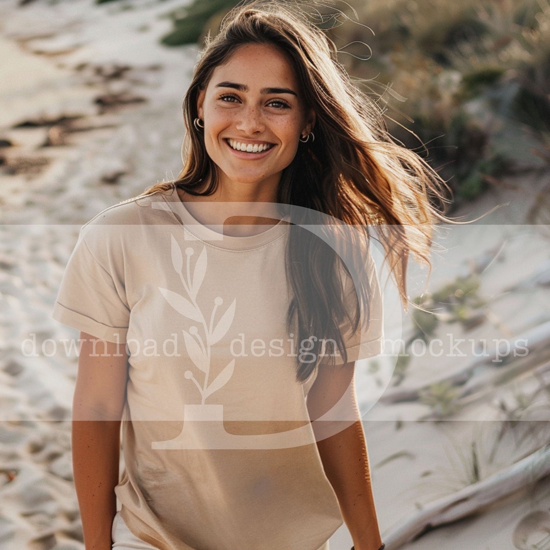 Tan Bella and Canvas 3001 Beach Niche Tan Bella & Canvas 3001 Tan ...