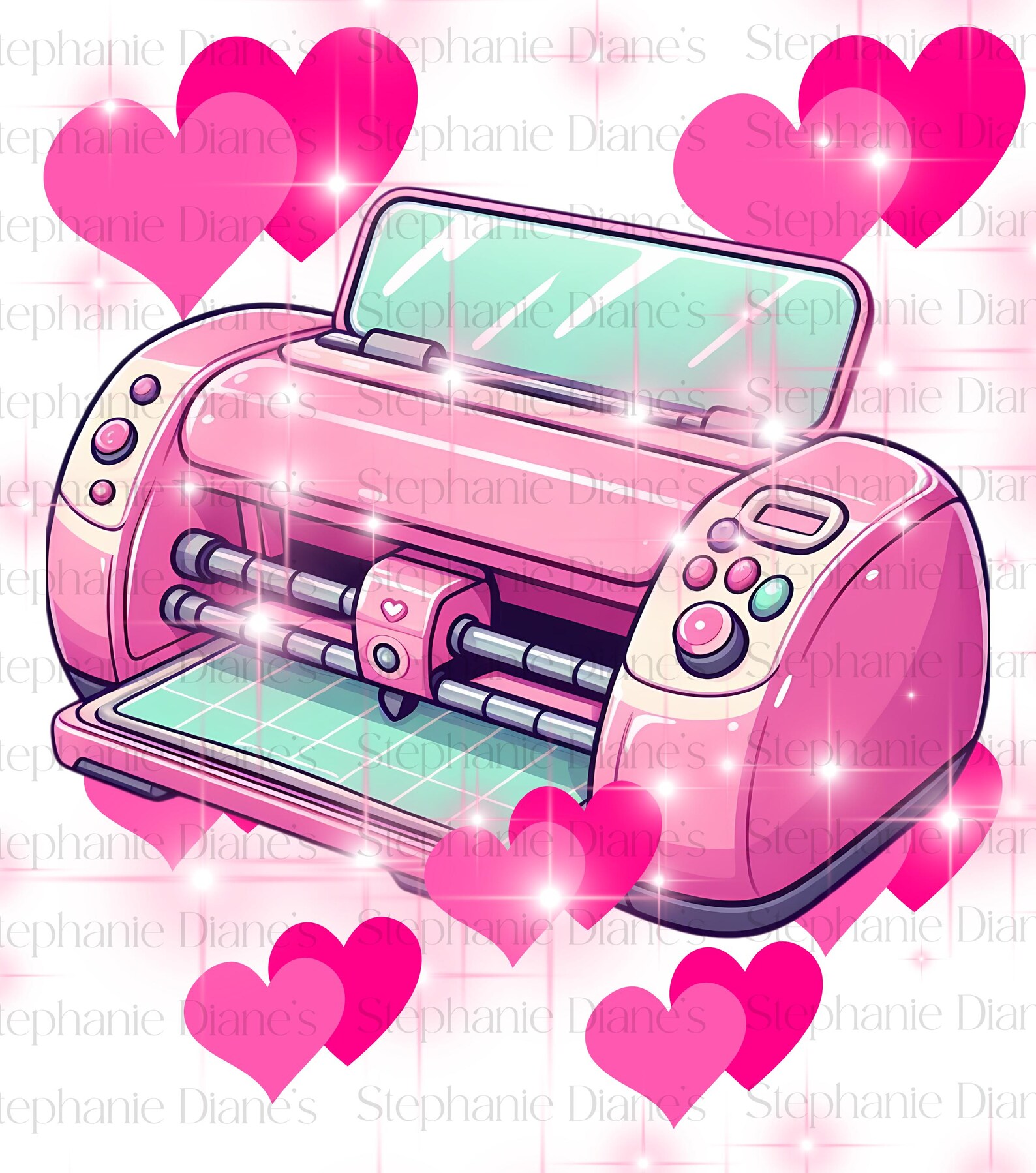 Pink Crafting Machine Cartoon Style Clipart PNG Download, PNG , Crafter ...