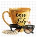 Yellow Boss Lady Watercolor Clipart (PNG Digital Download) - Etsy