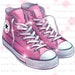 Pink Sneaker Cartoon PNG: Sublimation Design (digital Download) - Etsy