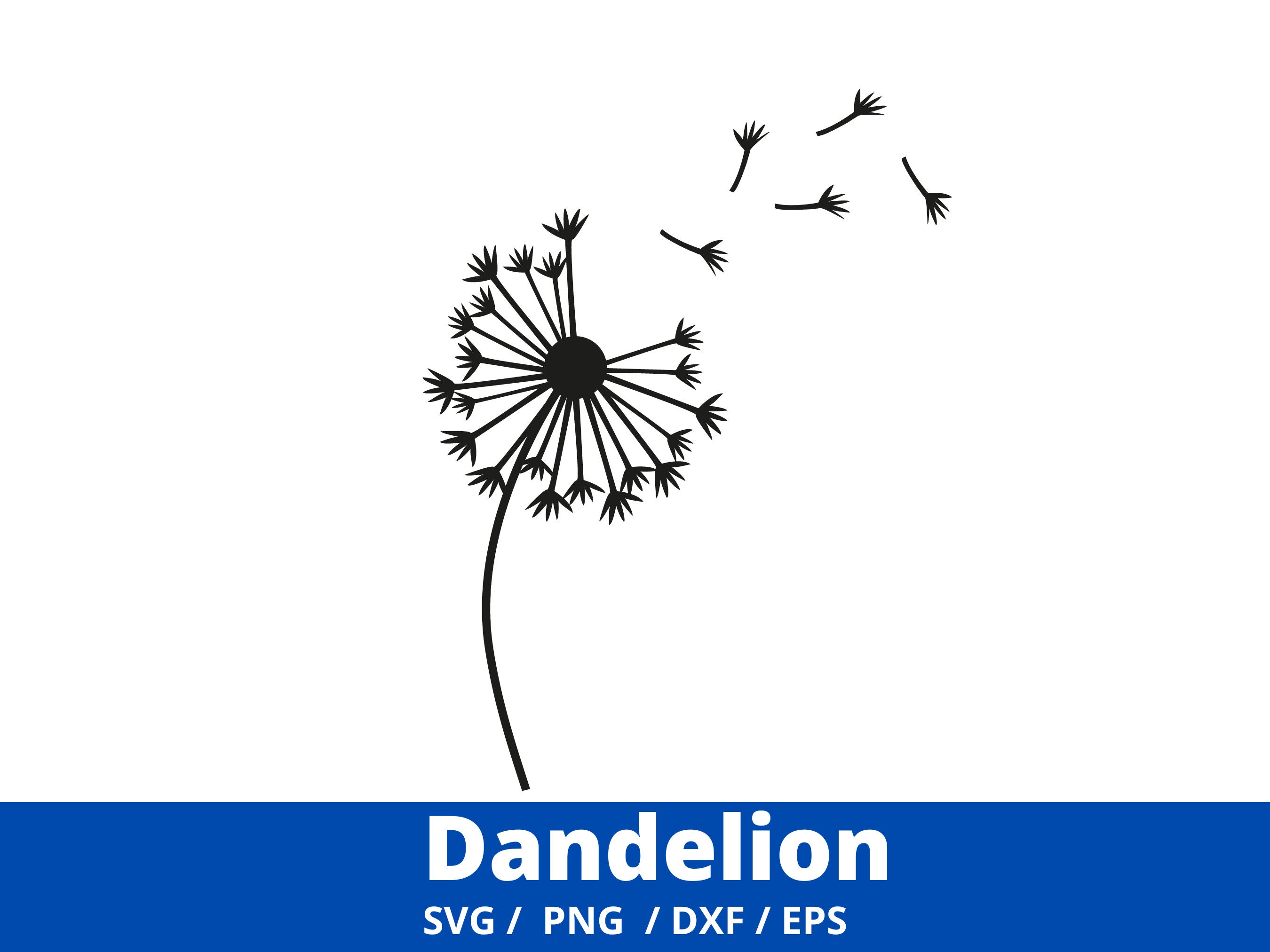 Dandelion Svg, Dandelion Blowing Away, Dandelion Png, Blow Me Svg, Just ...