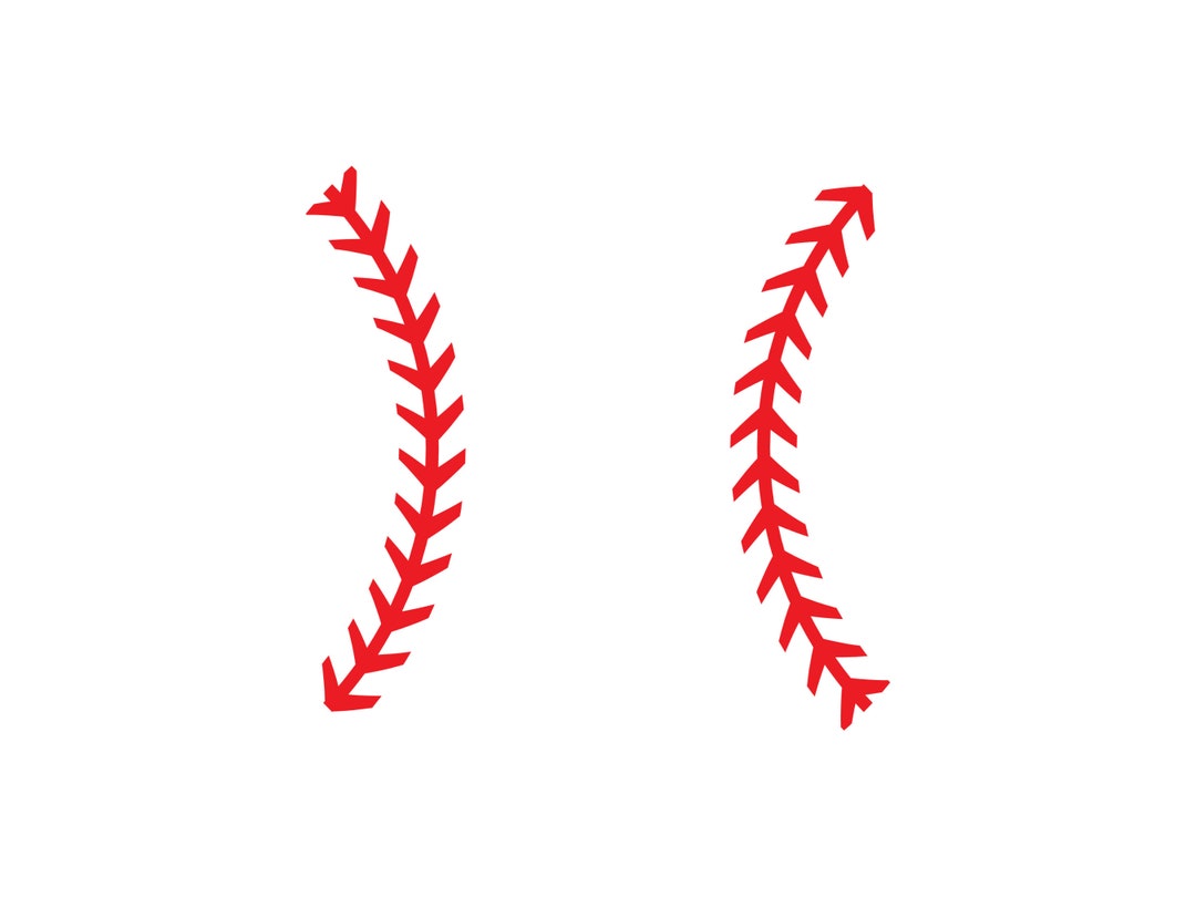 Baseball Stitches Svg, Softball Laces Svg, Baseball Svg, Baseball ...