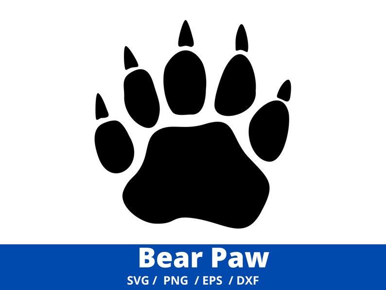 Bear Paw SVG Bear Claw Svg Bear Svg Png Dxf and Eps Files - Etsy