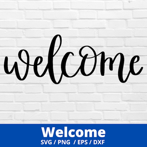 Cricut Welcome Sign - Etsy